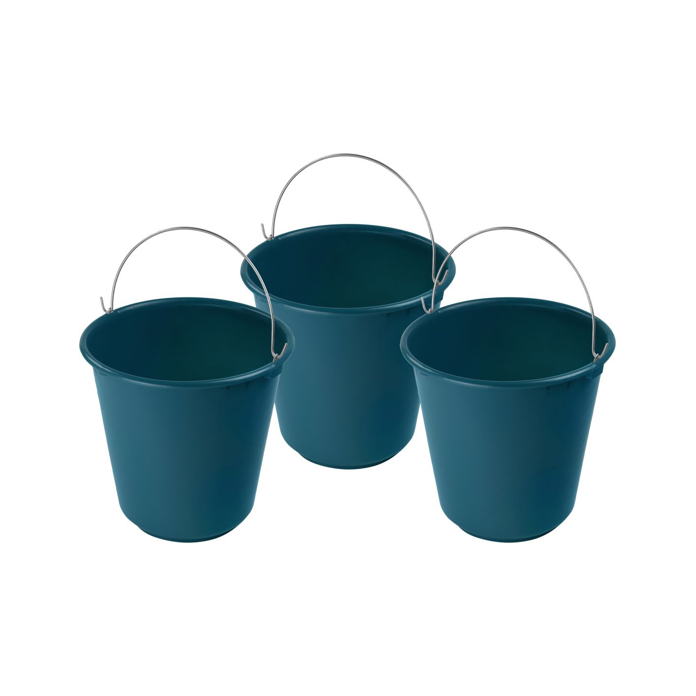 Plastic Pail with Handle 11.5 Quart (2.8 Gallon Bucket), 39-1229-3 Pack ...