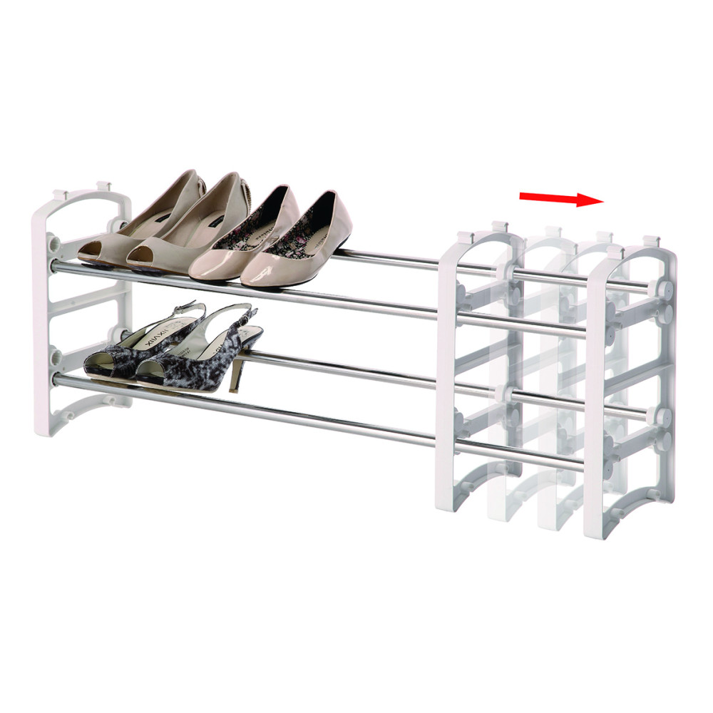 3-Tier Extendable Shoe Rack - Bedroom - Organization | YBM Home