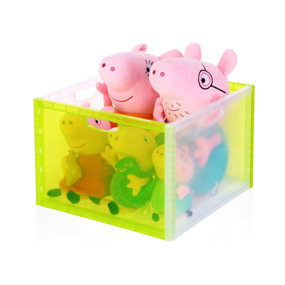 Stackable Storage Cubes Organizer Green And White Ybm Home