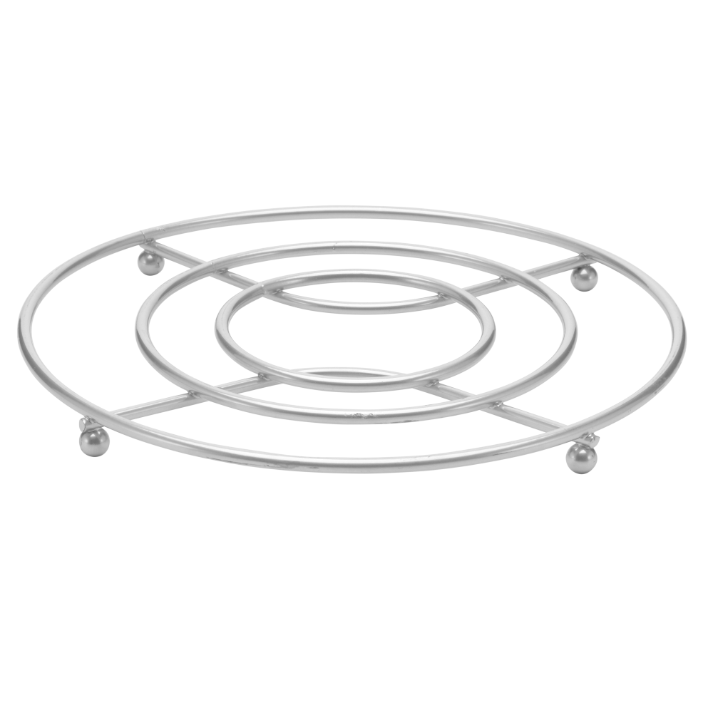 Chrome Plated Footed Wire Trivet | YBM Home