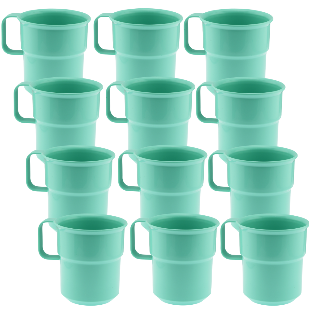 Plastic Mugs 8oz, 12 Pack | YBM Home