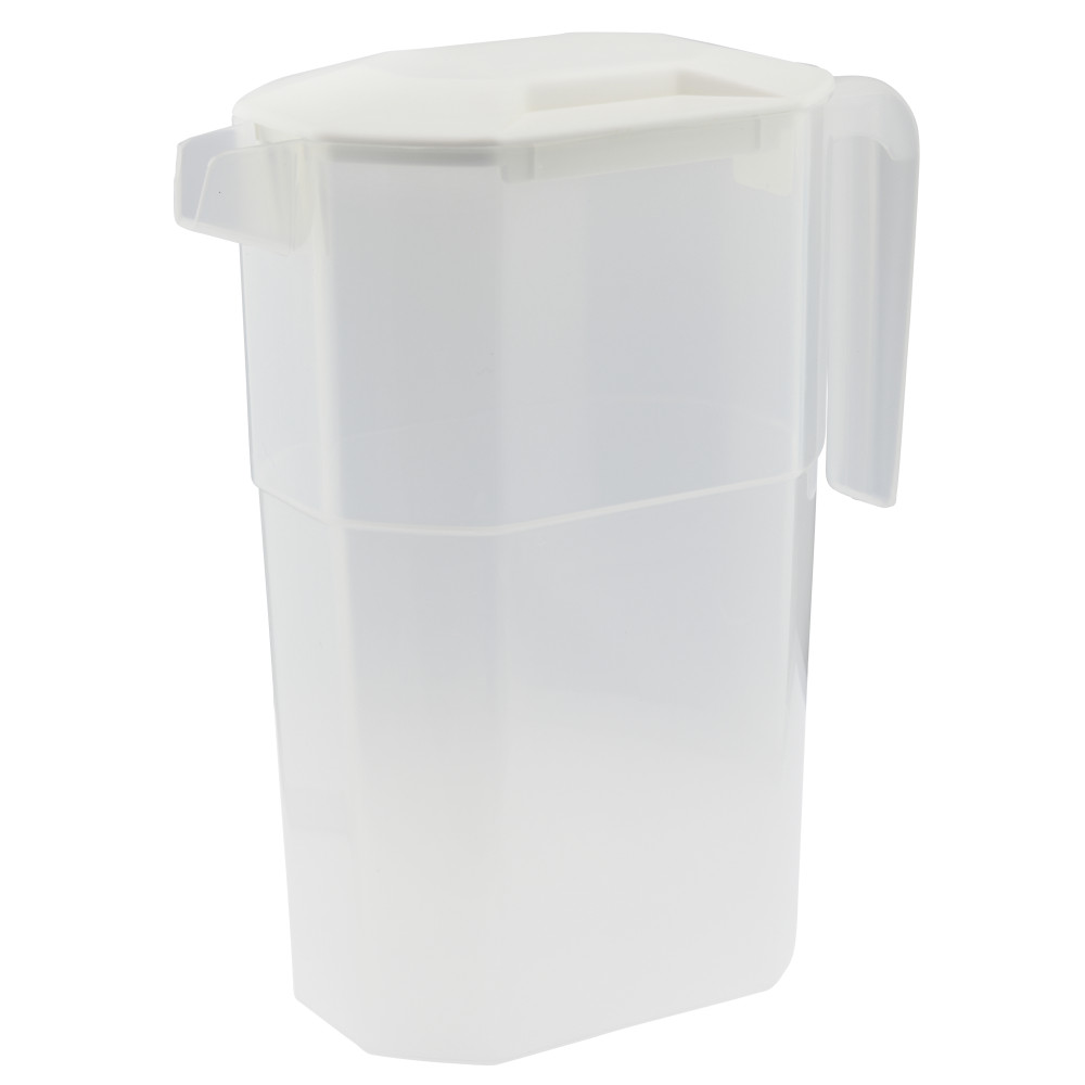 Square Plastic Pitcher With Lid | YBM Home