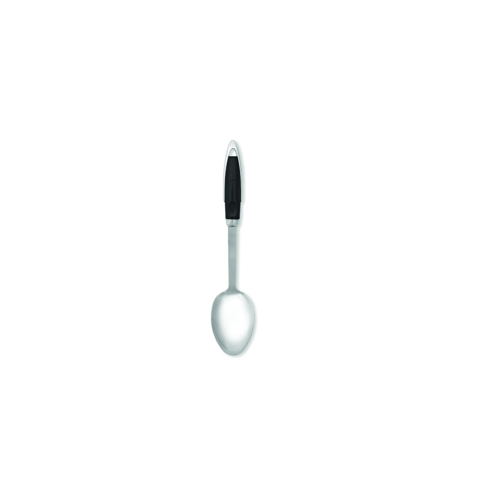Slotted Spoon 12 Inch Stainless Steel with Plastic Handle | YBM Home