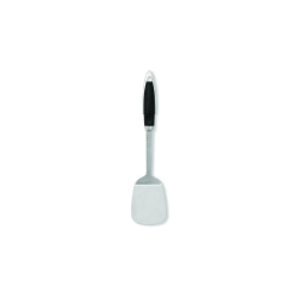 Solid Turner 12 Inch Stainless Steel with White Plastic Handle - All ...