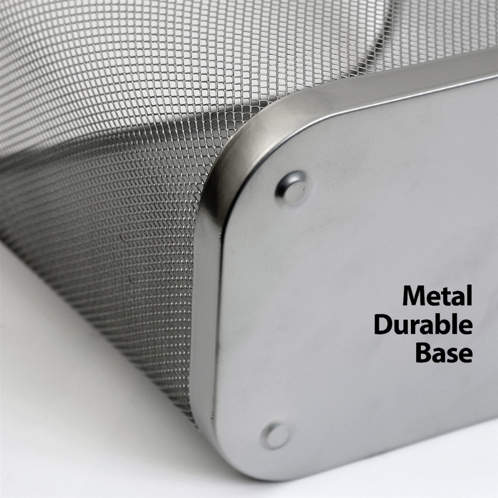 Mesh Rectangular Waste Basket 8x12x12 Inches - All Products | YBM Home