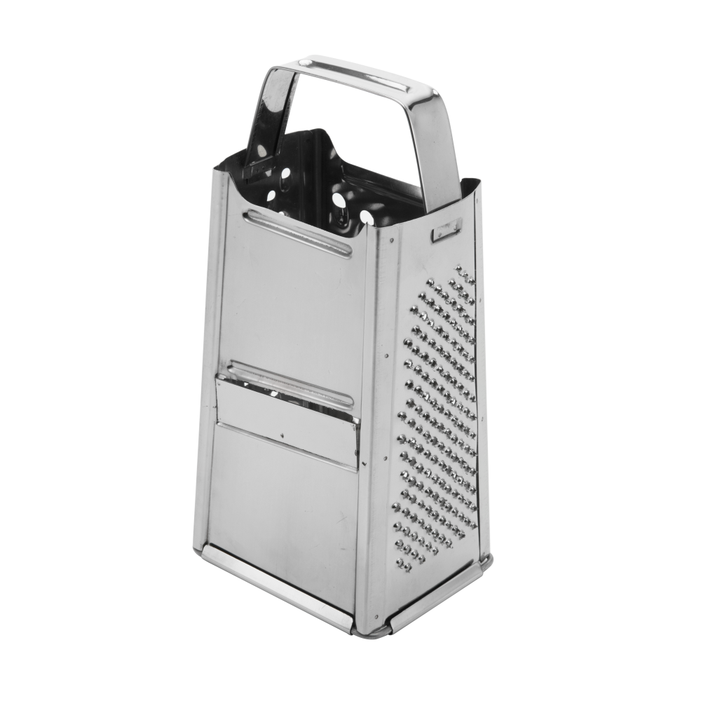 Stainless Steel 4.5 x 4.5 x 10 Inch 4 Way Grater | YBM Home