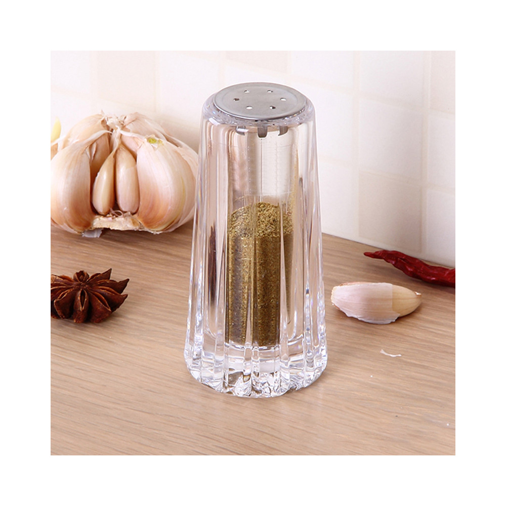 Salt and Pepper Shakers acrylic Stainless Steel Lid | YBM Home