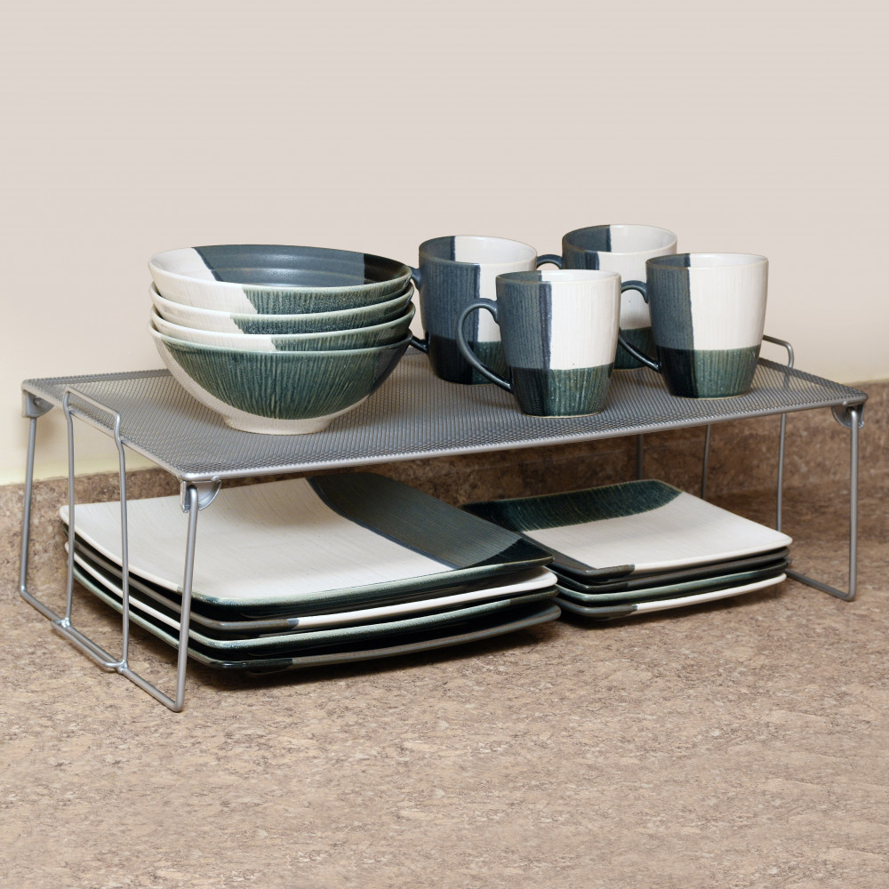 Stackable and Foldable Mesh Shelf steel | YBM Home