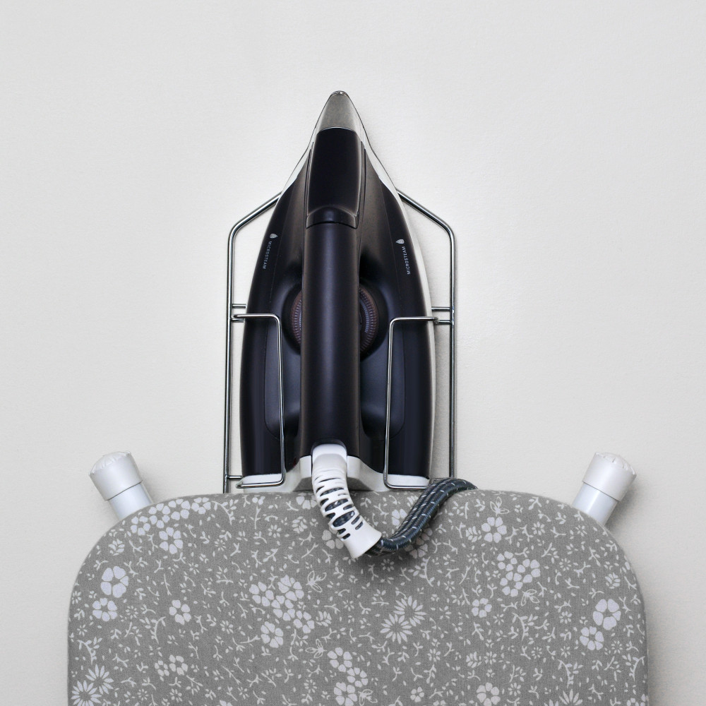 Wall Mounted Iron Organizer Holds Iron and Ironing Board, Mounts ...