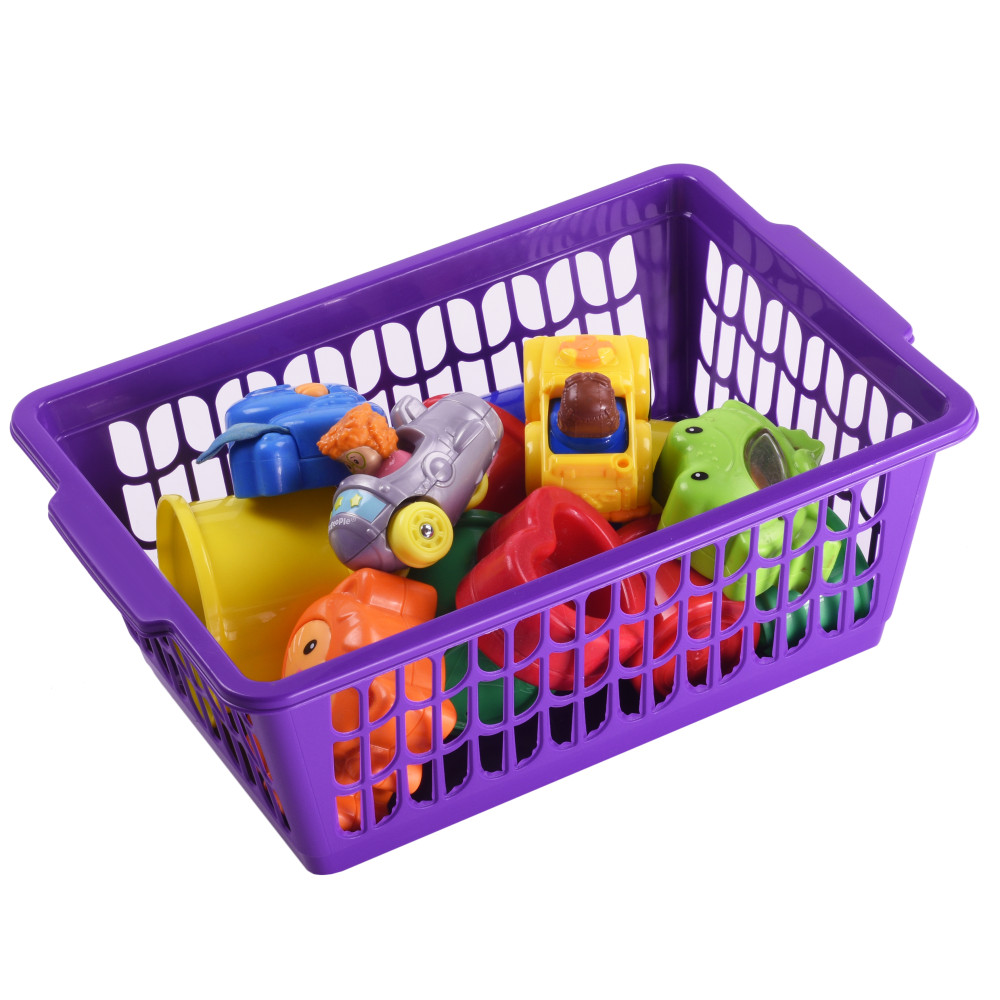 Small Plastic Storage Basket 11.5 x 7.75 x 4.25 Inch - Plastic ...