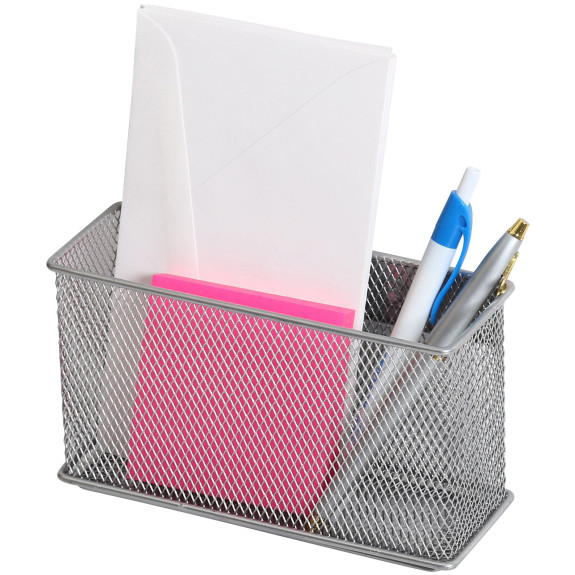 Mesh Magnetic Storage Basket, Large Pack of 2 | YBM Home