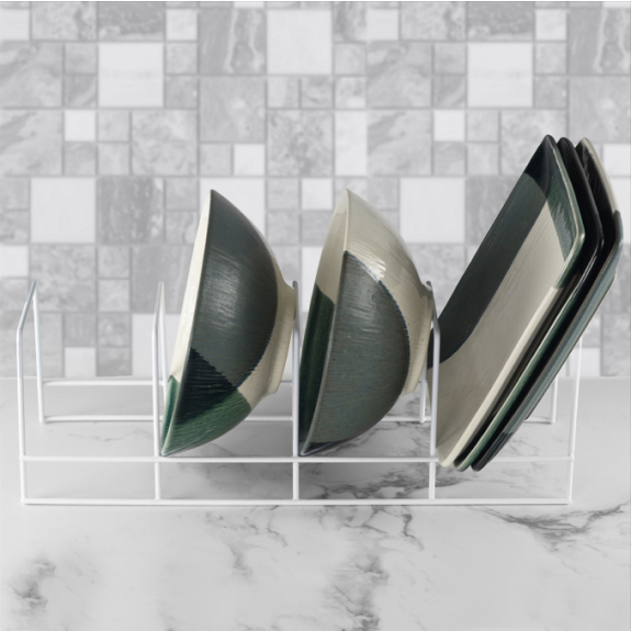Plate Rack Helper Shelf Organizer | YBM Home