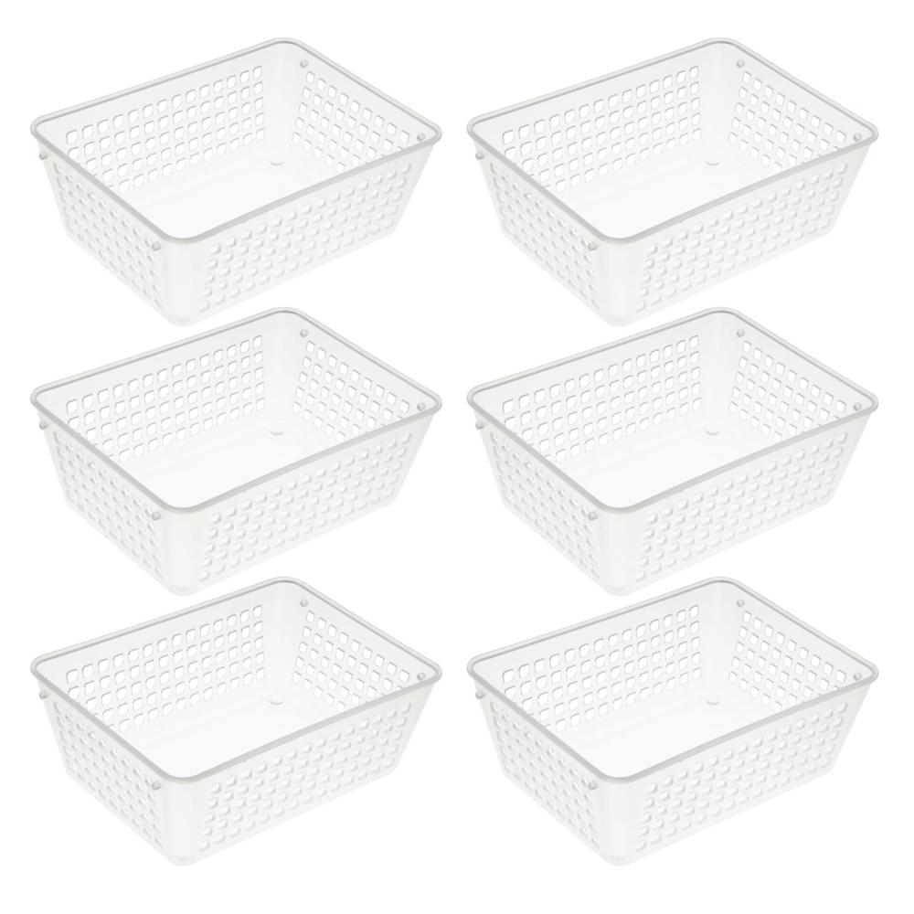 Plastic Storage Basket 6 x 4.5 x 2.25 Inch, 6 Pack - All Products | YBM ...