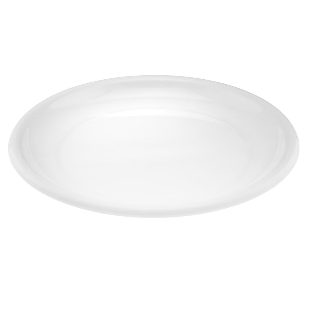 Unbreakable Round Flat Plastic Plate 8-Inch - All Products | YBM Home